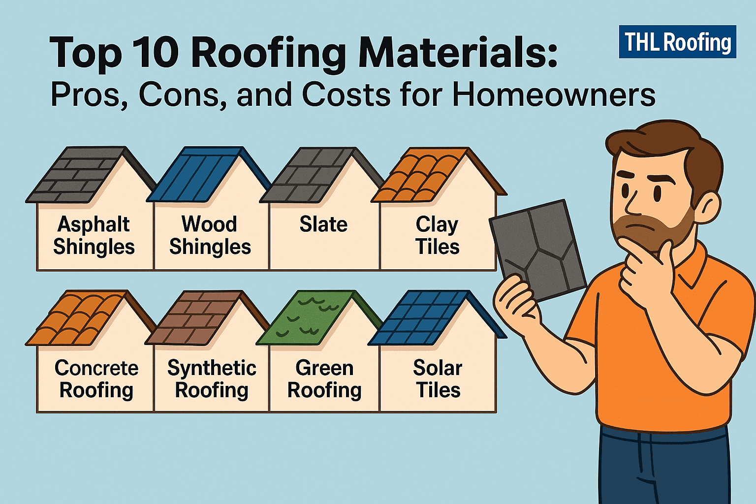 🏡 Top 10 Roofing Materials: Pros, Cons, and Costs for Homeowners | THL